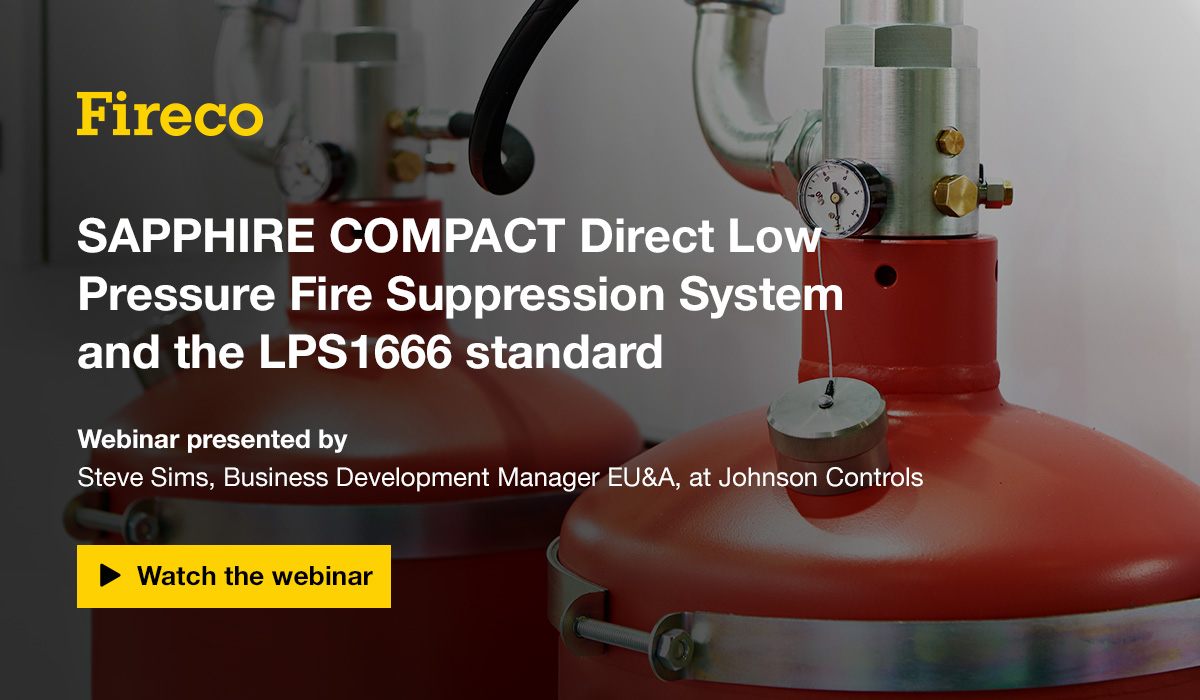 Free Webinar: SAPPHIRE COMPACT Direct Low Pressure Fire Suppression ...