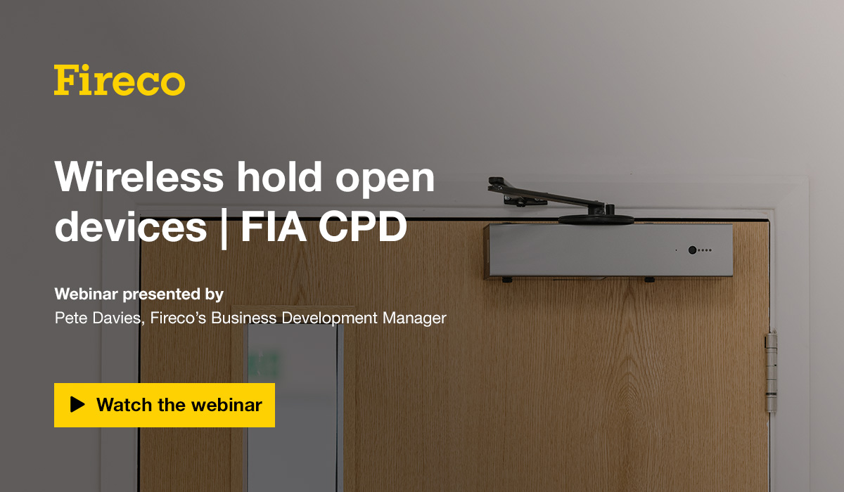 Free Webinar: Wireless Hold Open Devices for Fire Doors | CPD | Hosted ...