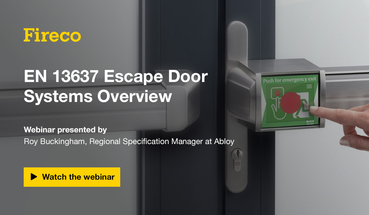 Free Webinar: EN 13637 Escape Door Systems Overview | Hosted by Fireco